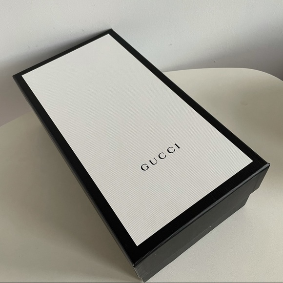 Gucci | Accessories | Gucci Shoe Box Classic Black White Design | Poshmark